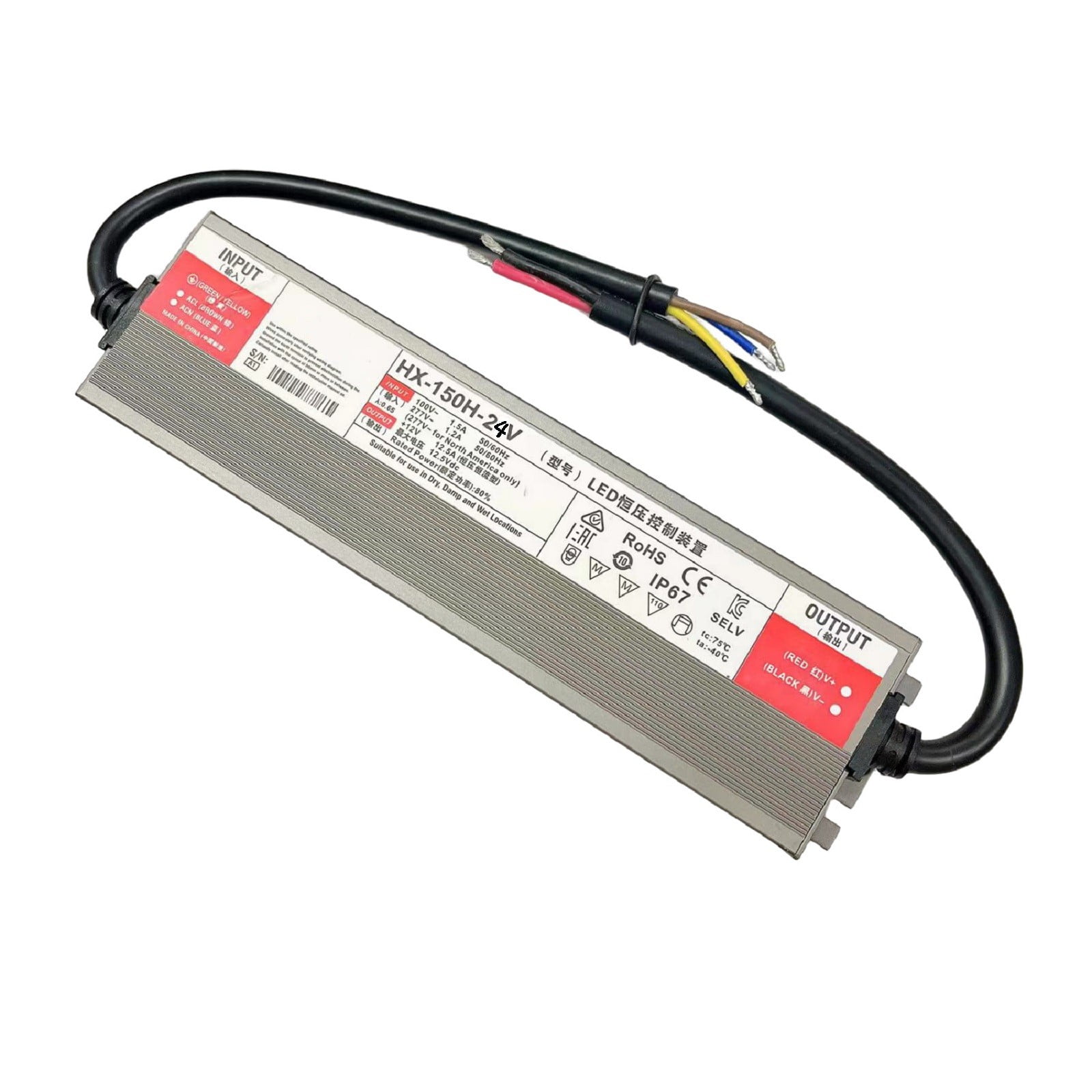 LED Driver AC/DC IP67 Waterproof Lighting Transformers Outdoor CV Power ...