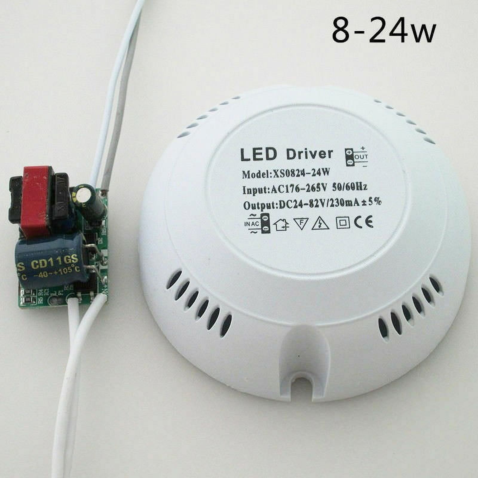 LED Driver Power Supply for Ceiling Fixture Lamp with Round Box - 8-40W ...