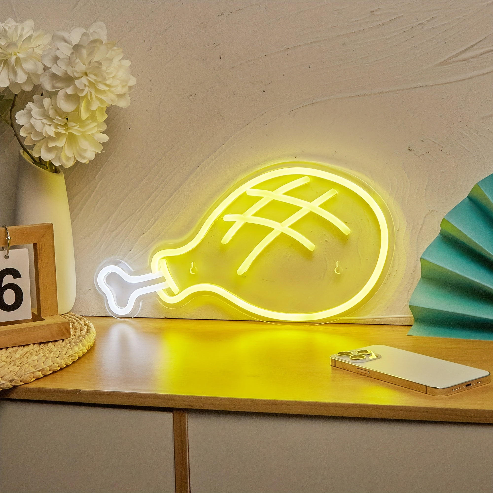 LED Drumsticks Cute Neon Sign, USB Powered Neon Signs Night Light, 3D ...