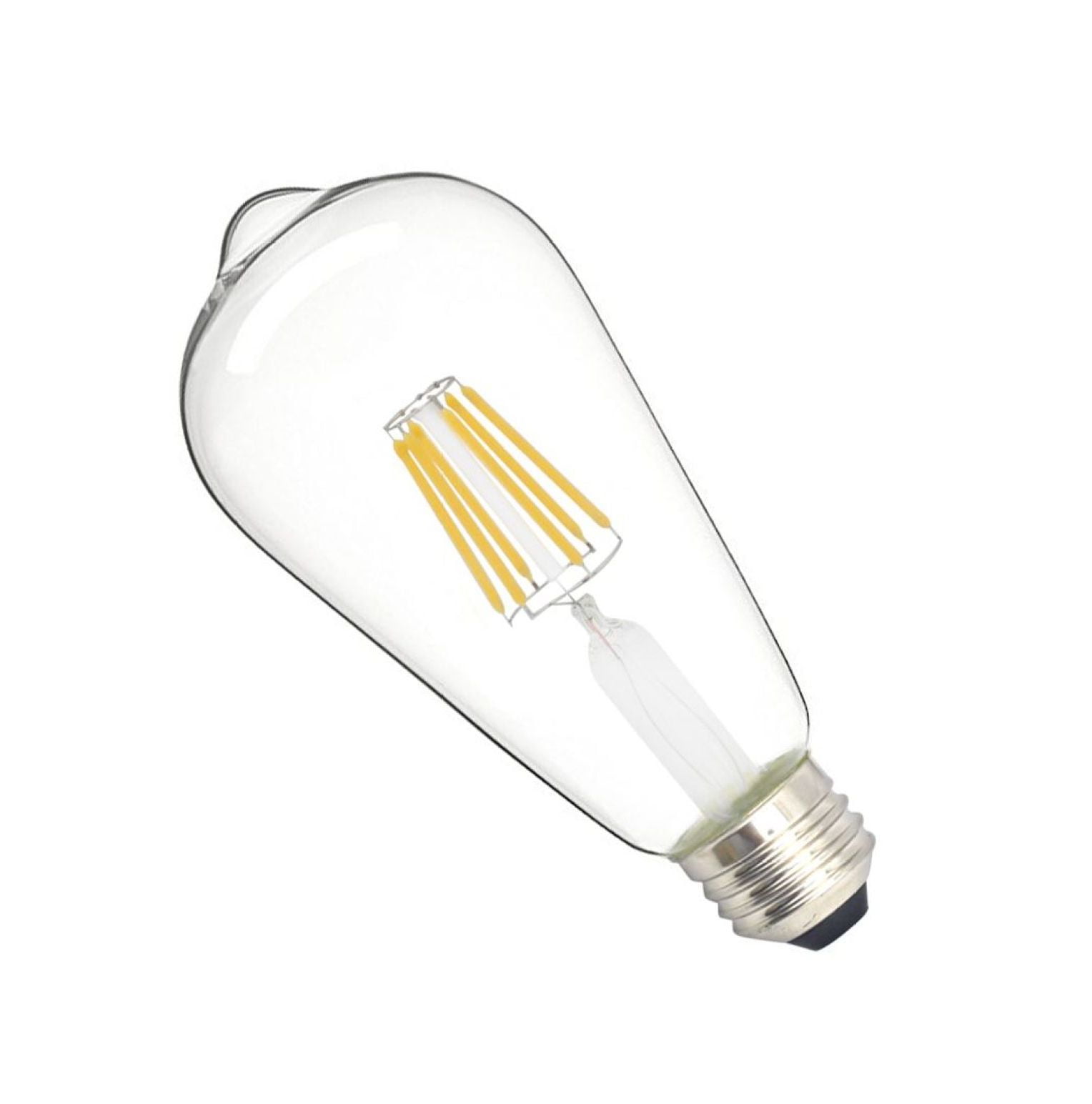 LED Edison Bulbs 6 Pack, ST64 Vintage Filament Bulbs E26 Warm White ...