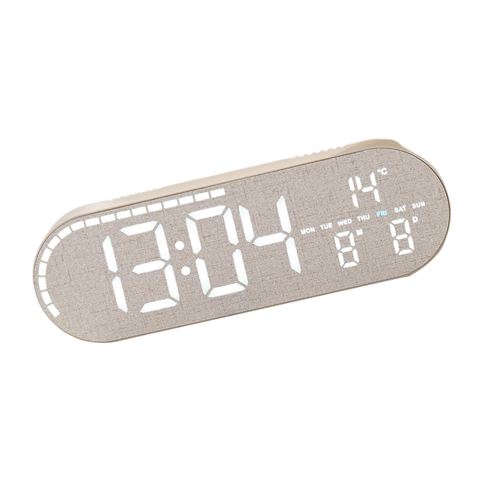 LED Electric Alarm Clock with Loud Alarm, Brightness Control, Date for ...