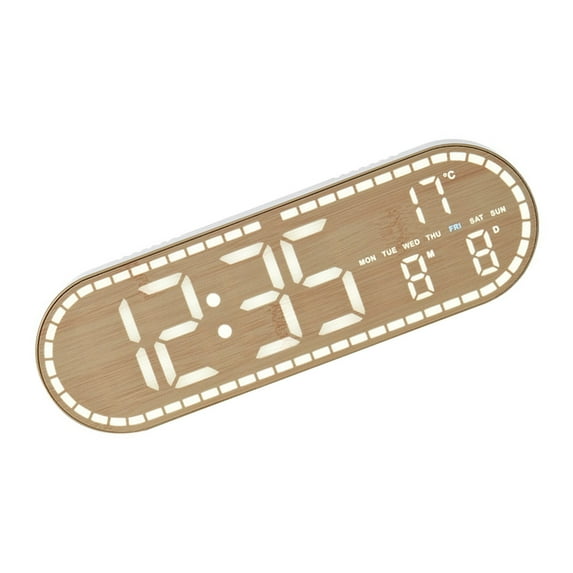 LED Electric Alarm Clock with Loud Alarm, Brightness Control, Date for ...