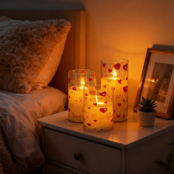 LED Electronic Candle Kadlawus LED Electronic Candle, Heart Shaped ...