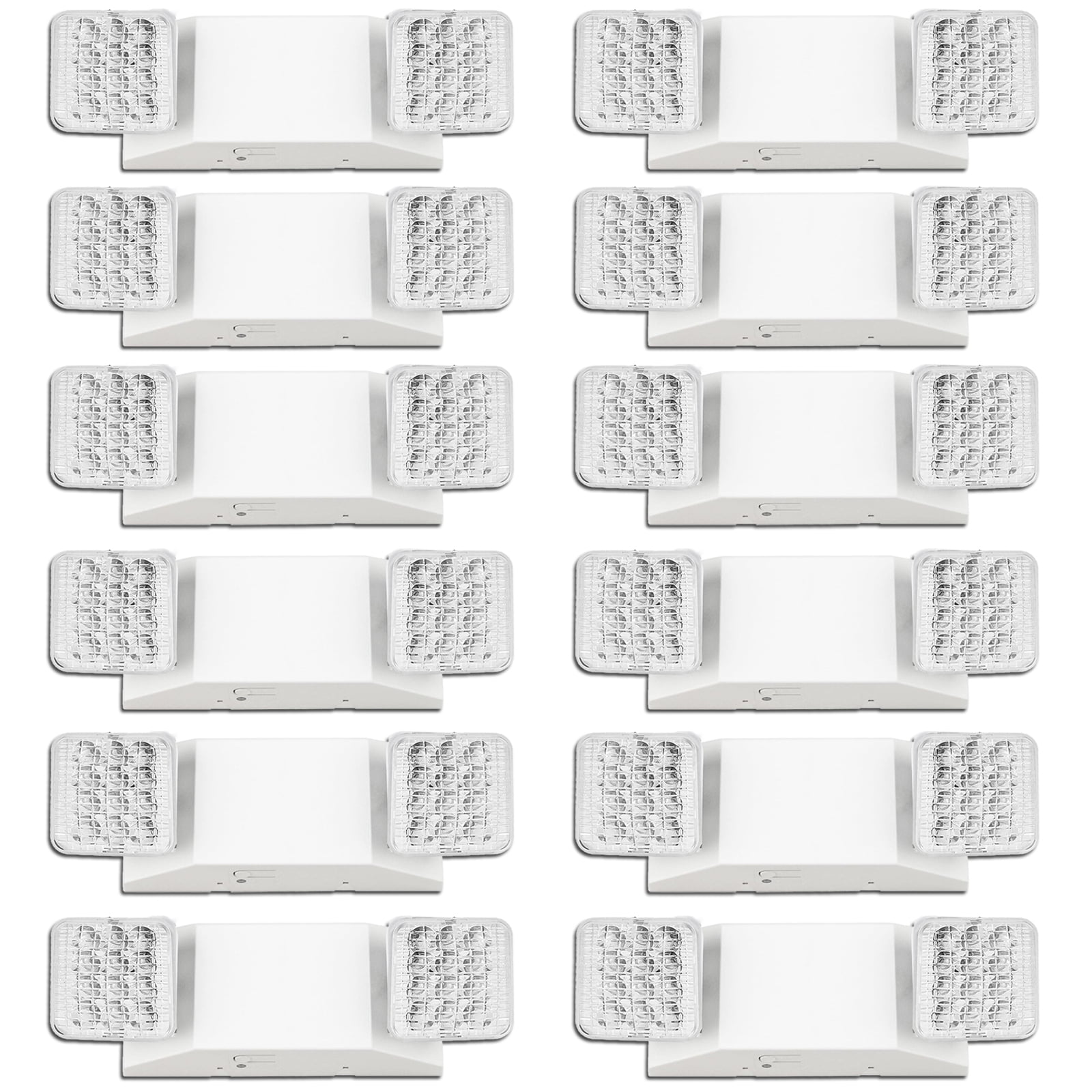 LED Emergency Lights 12 Pack, Commercial LED Emergency Lights with ...