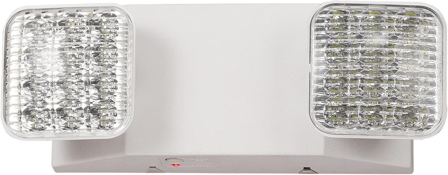 LED Emergency Lights with Battery Backup, Two Head Adjustable ...