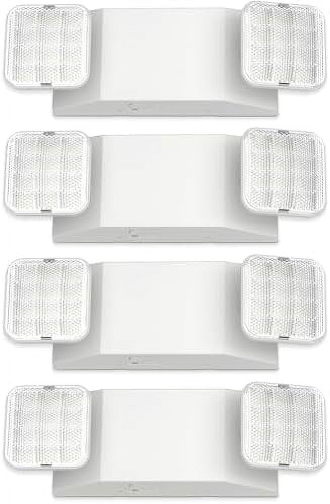 LED Emergency Lights with Battery Backup, Two LED Head Adjustable ...