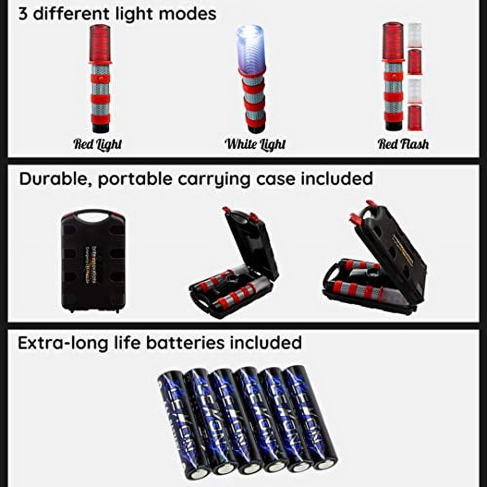 LED Emergency Roadside Flares Strobe Light, Super Bright Battery ...