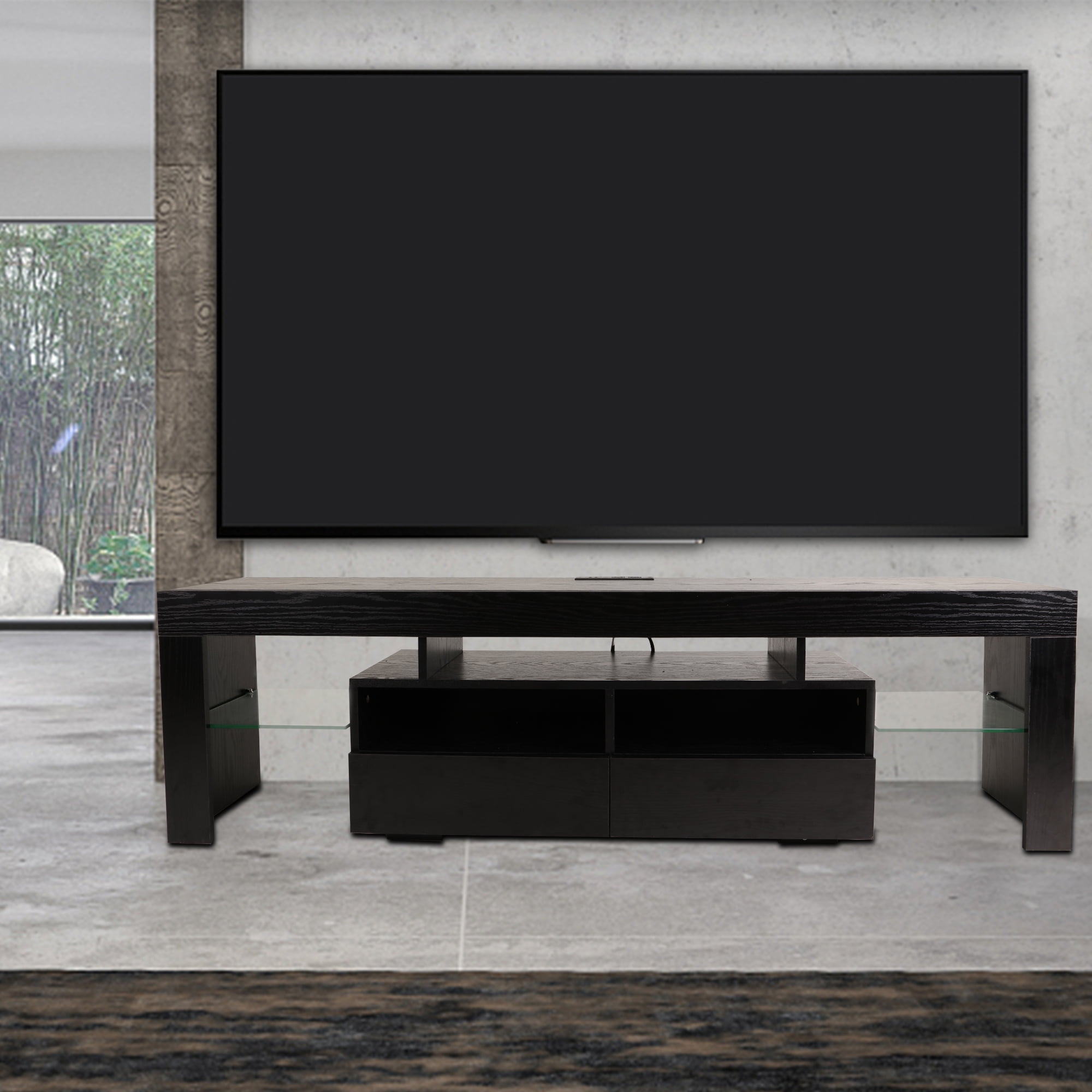 LED Entertainment Center, Modern TV Stand for 65 inch TV, Entertainment ...