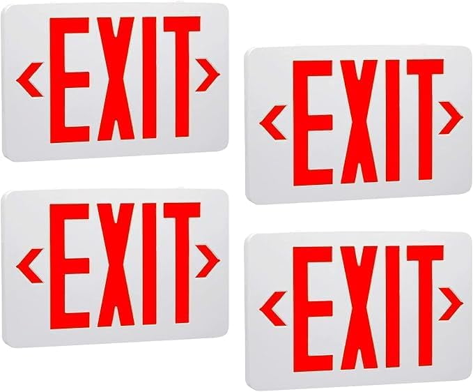LED Exit Emergency Sign Light Red/Green Color Switchable - Standard ...