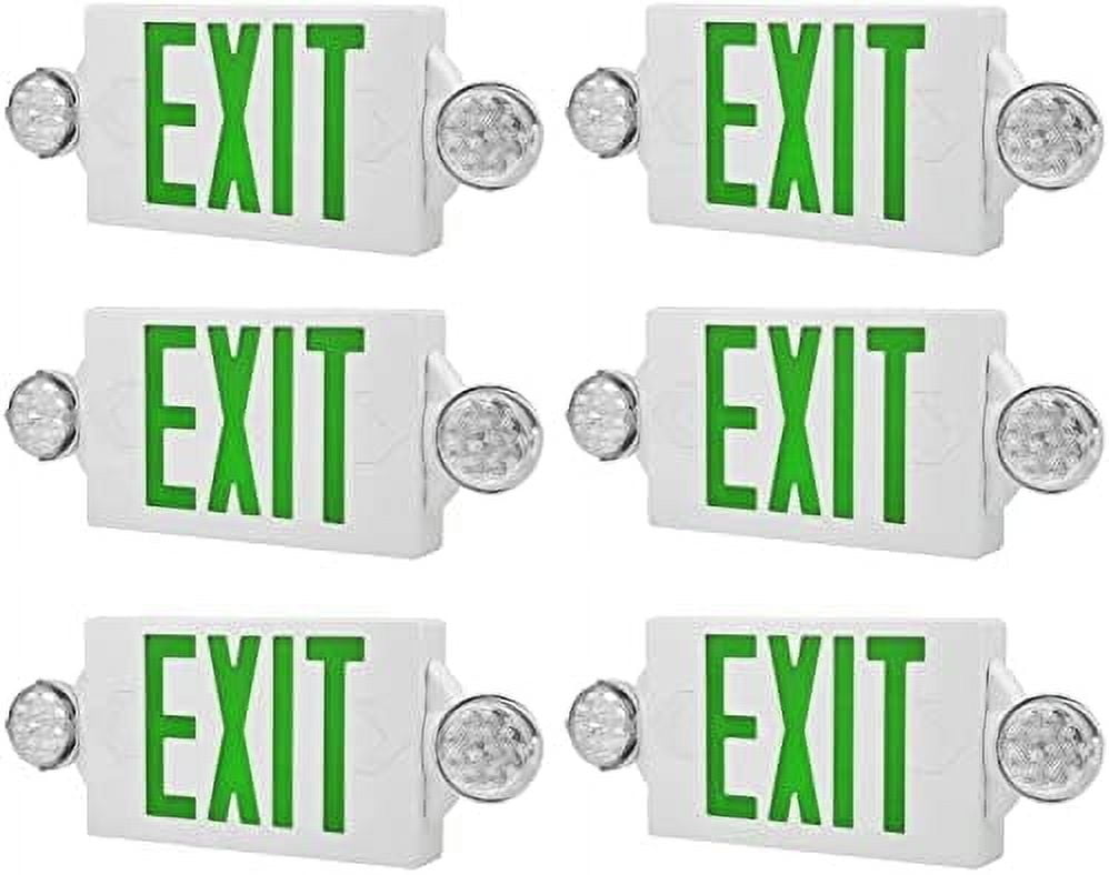 LED Exit Signs with Emergency Lights, Double Sided Adjustable LED ...
