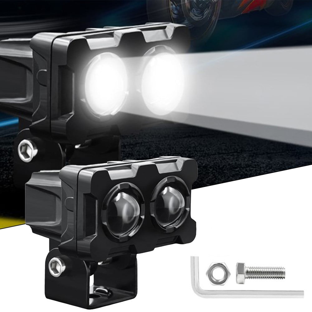 LED External Work Light Spot Fog Lamp Yellow White Motorcycle Spotlight ...