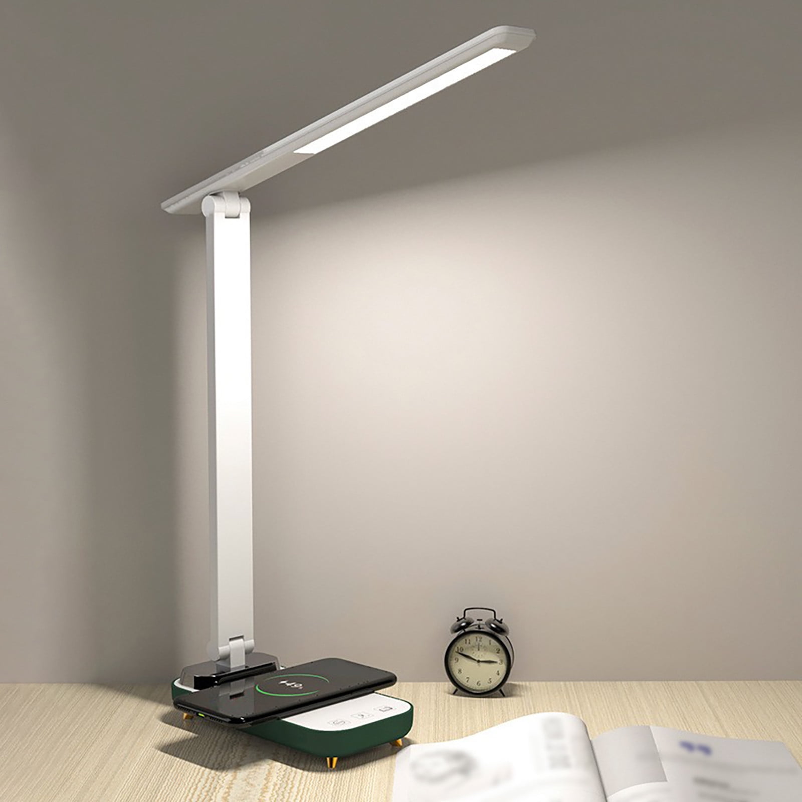 LED Eye Protection Desk Lamp for Students, 15W Wireless Fast Charging ...