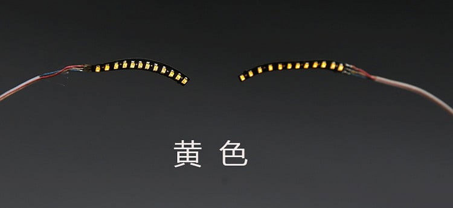 LED Eyelashes Kadlawus LED Light Up False Eyelashes, Glowing Flashing ...