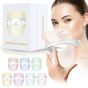 HIME SAMA Colorful Beauty LED Skin Mask, 7 Color Light Therapy for Face ...