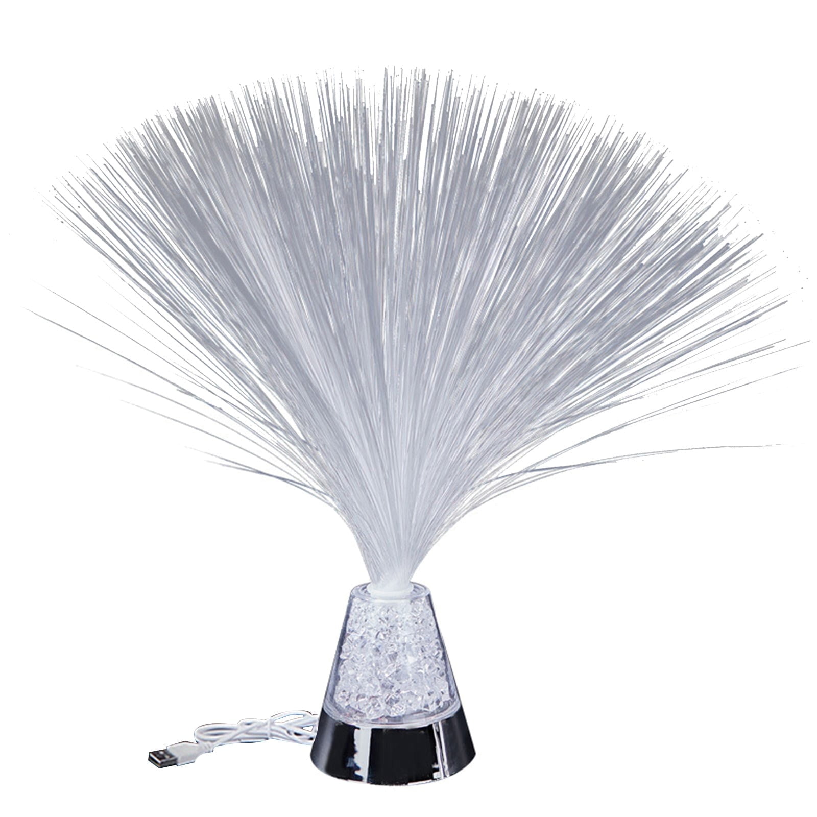 LED Fiber Optic Lamp 13.38 "Sensory Light Color Changing USB Battery ...