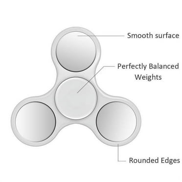 Rainbow Brass EDC Triangle Fidget Spinner Toys High Speed Hand Finger ...