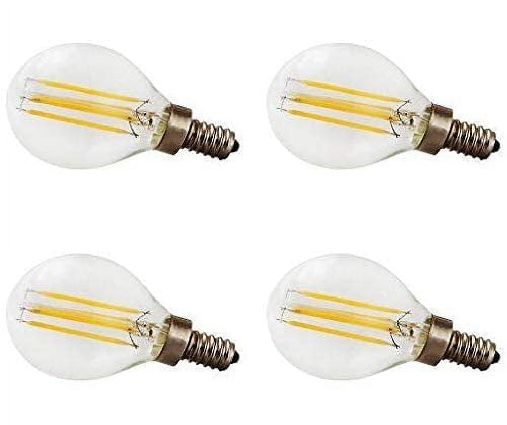 LED Filament Clear G12.5 Candelabra Base E12 2700K 40W 400LM CRI90 ...