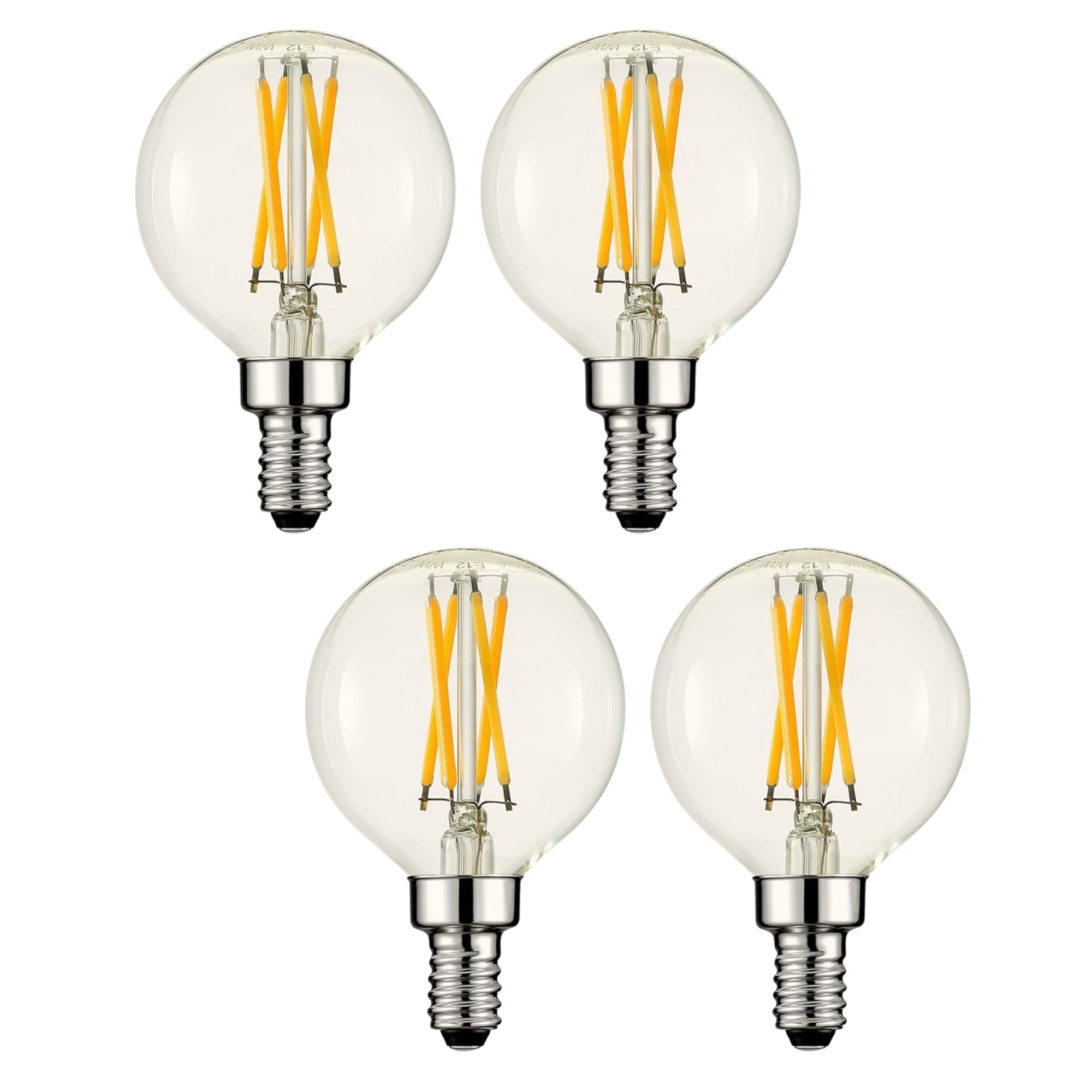 Strak LED Filament G12.5 Candelabra Base E12 2700K 40W 400LM CRI90 ...
