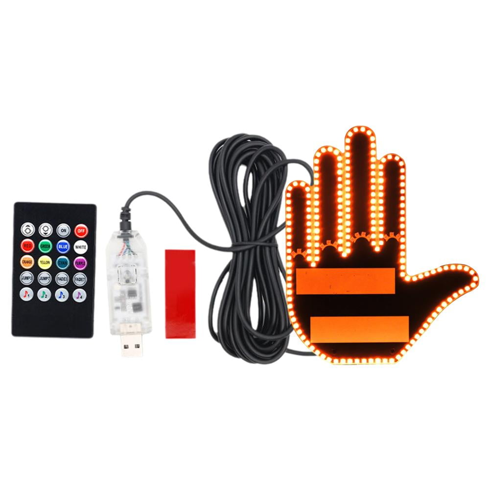 LED Finger Light for Car with Remote,Car Hand Gesture Light for Road ...
