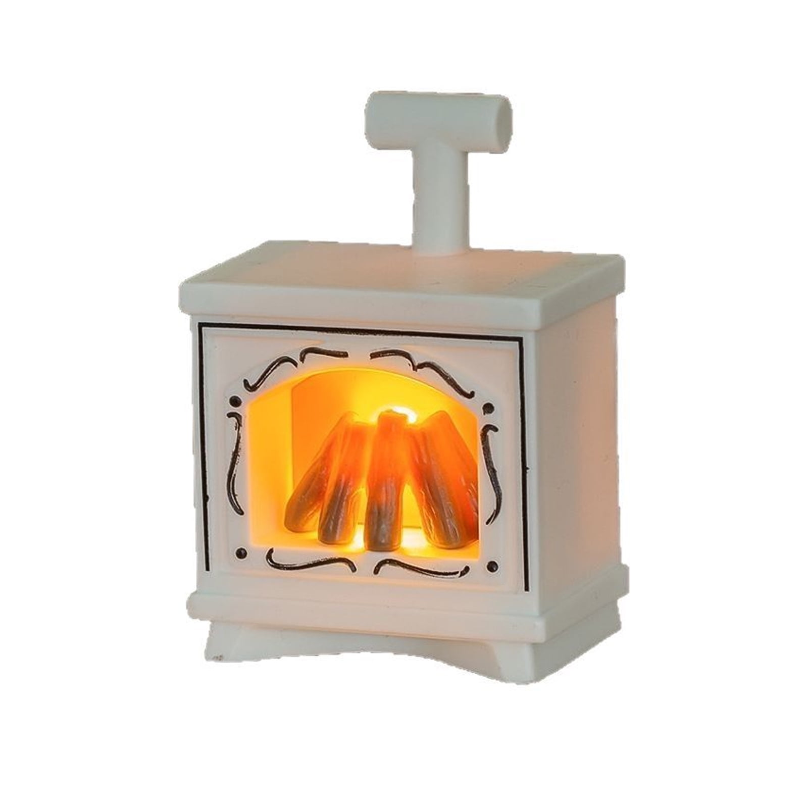 LED Fireplaces Lamp Model Figure Doll House Accessories for Model Craft ...