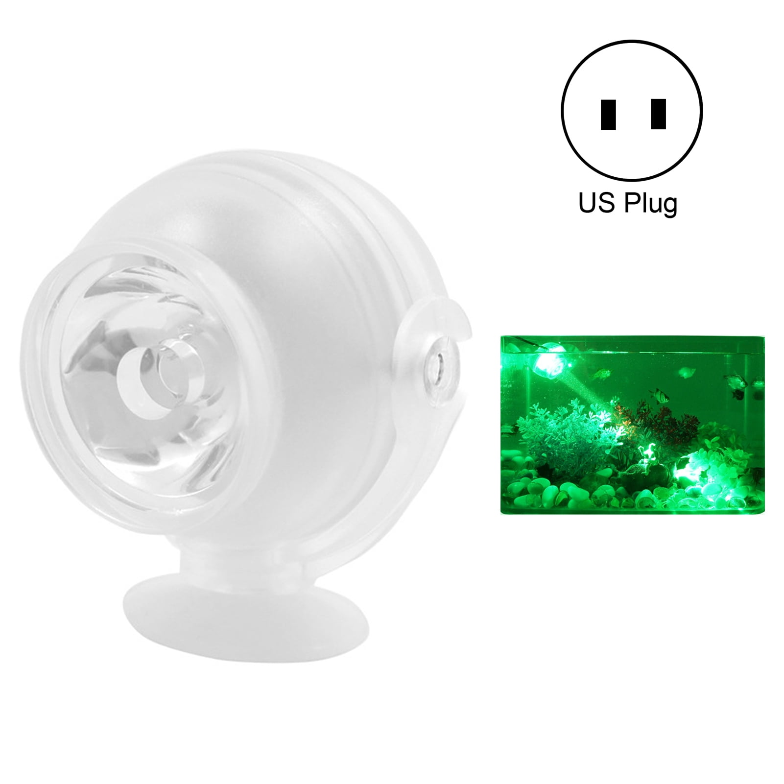 LED Fish Tank Spot Light, 180 Degree Free Rotation Waterproof Mini RGB ...