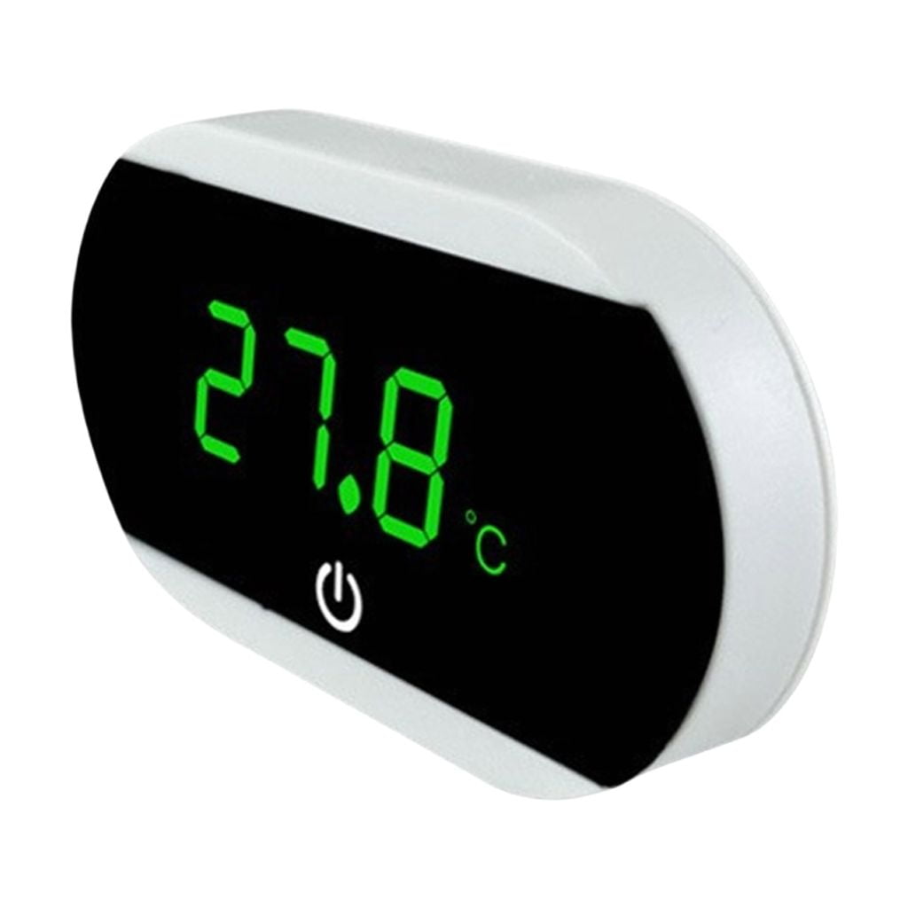 LED Fishtank Thermometers Small Size Temperature Measuring Meter Alarm ...