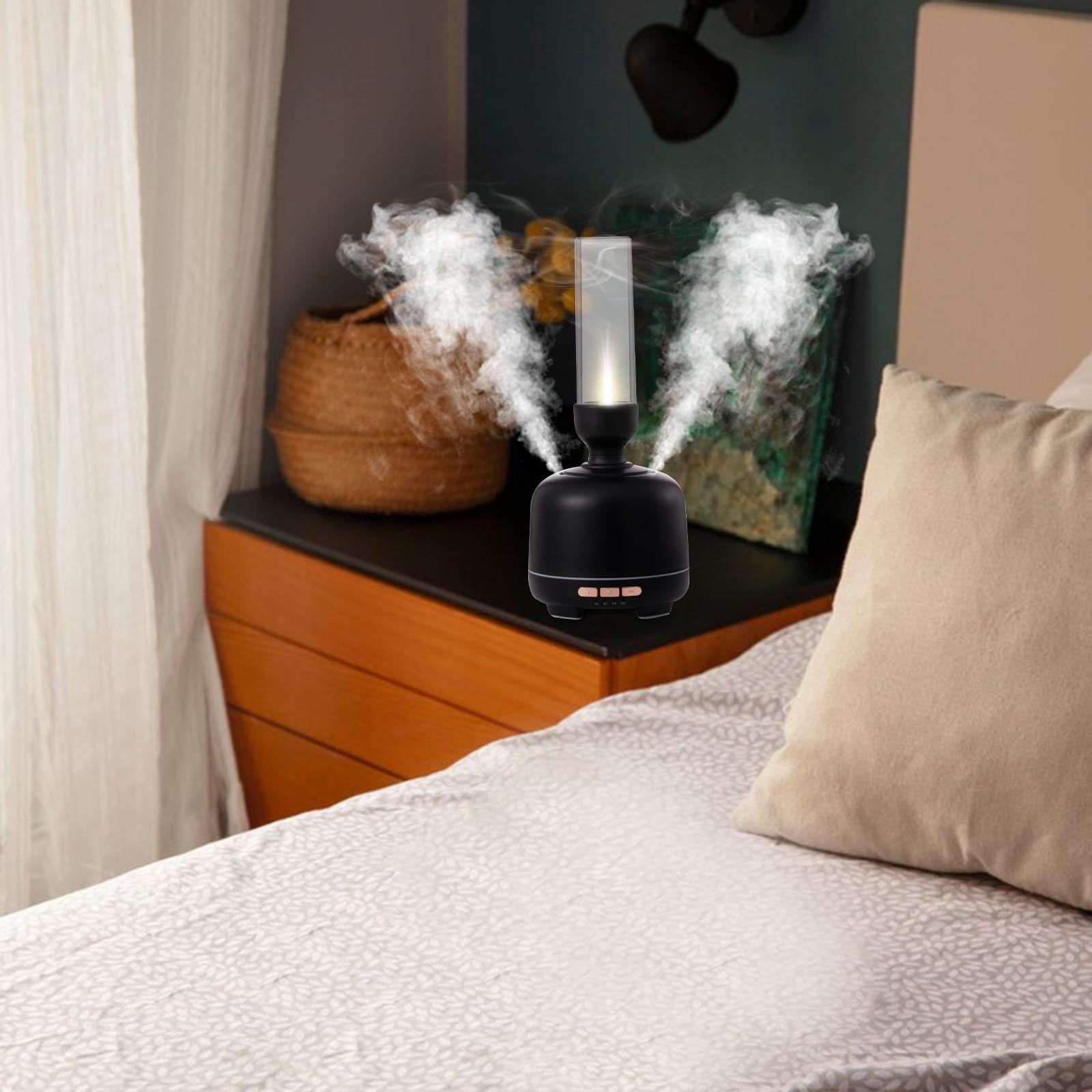 LED Flame Aromatherapy Diffuser | 300ml Essential Oil Diffuser with ...