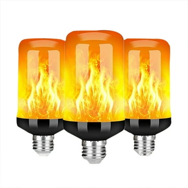 4 Pack LED Flame Effect Bulb, 4 Modes, E26, for Indoor/Outdoor ...