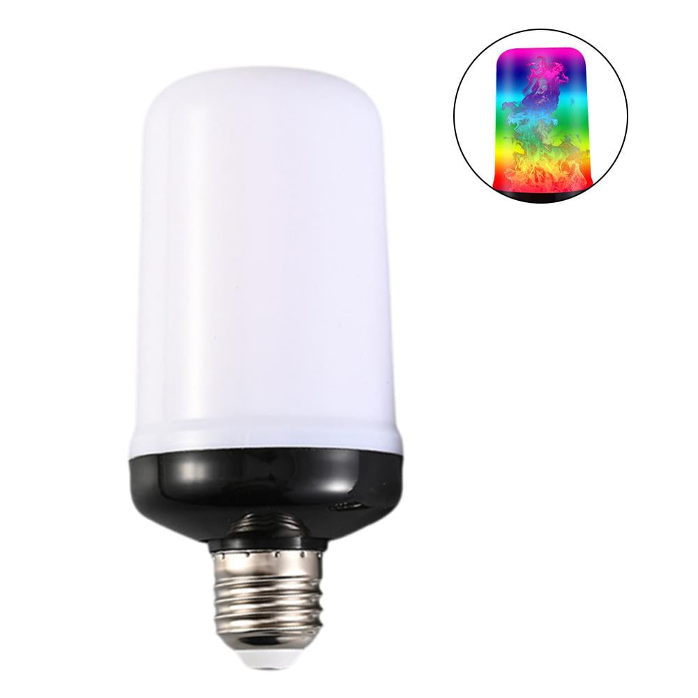 LED Flame Effect Light Bulb, 4 Modes Flame Light Bulbs, E26 Base Fire ...