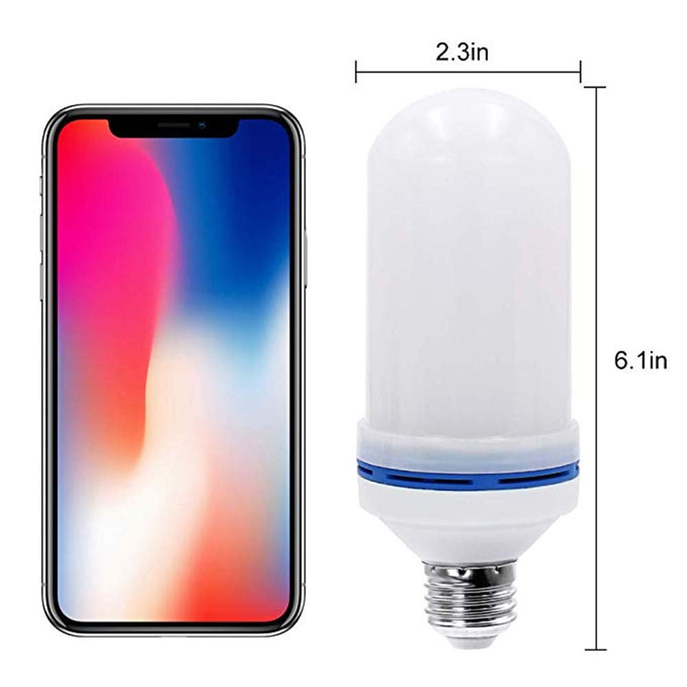 LED Flame Effect Light Bulb Upside Down Effect LED Bulb Flame Bulbs for ...