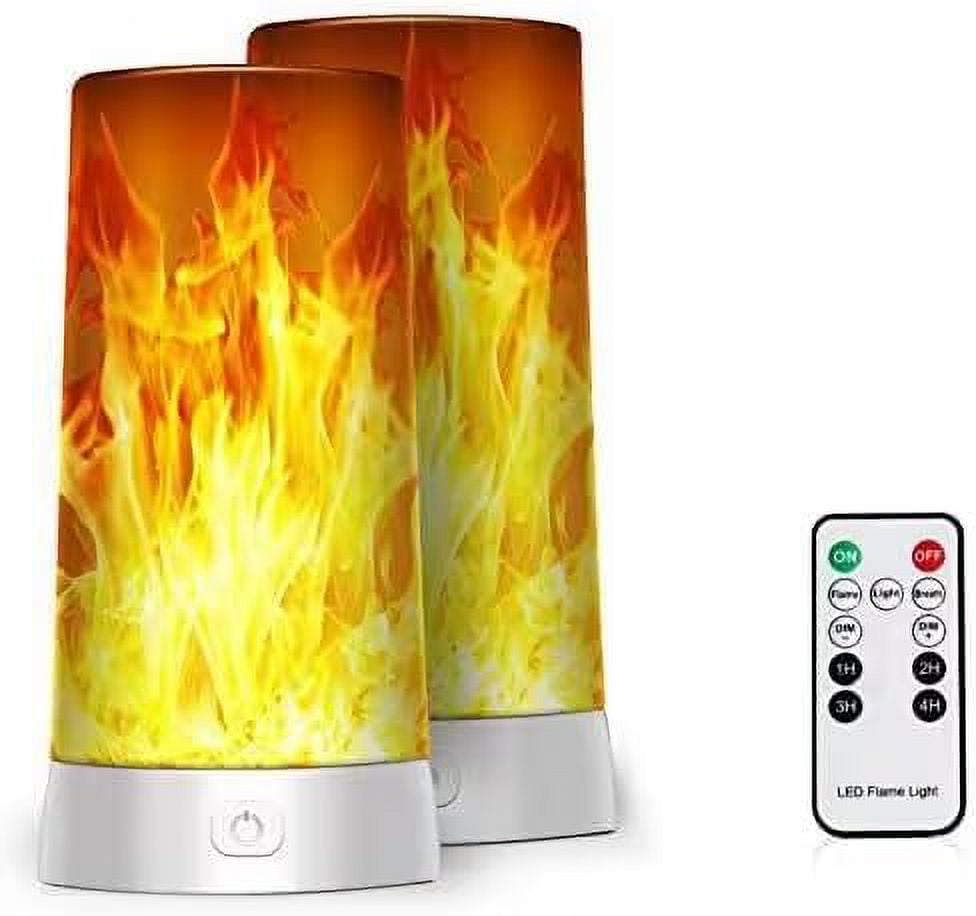 LED Flame Lights, Battery Operated Flameless Candles, Flickering Fake ...