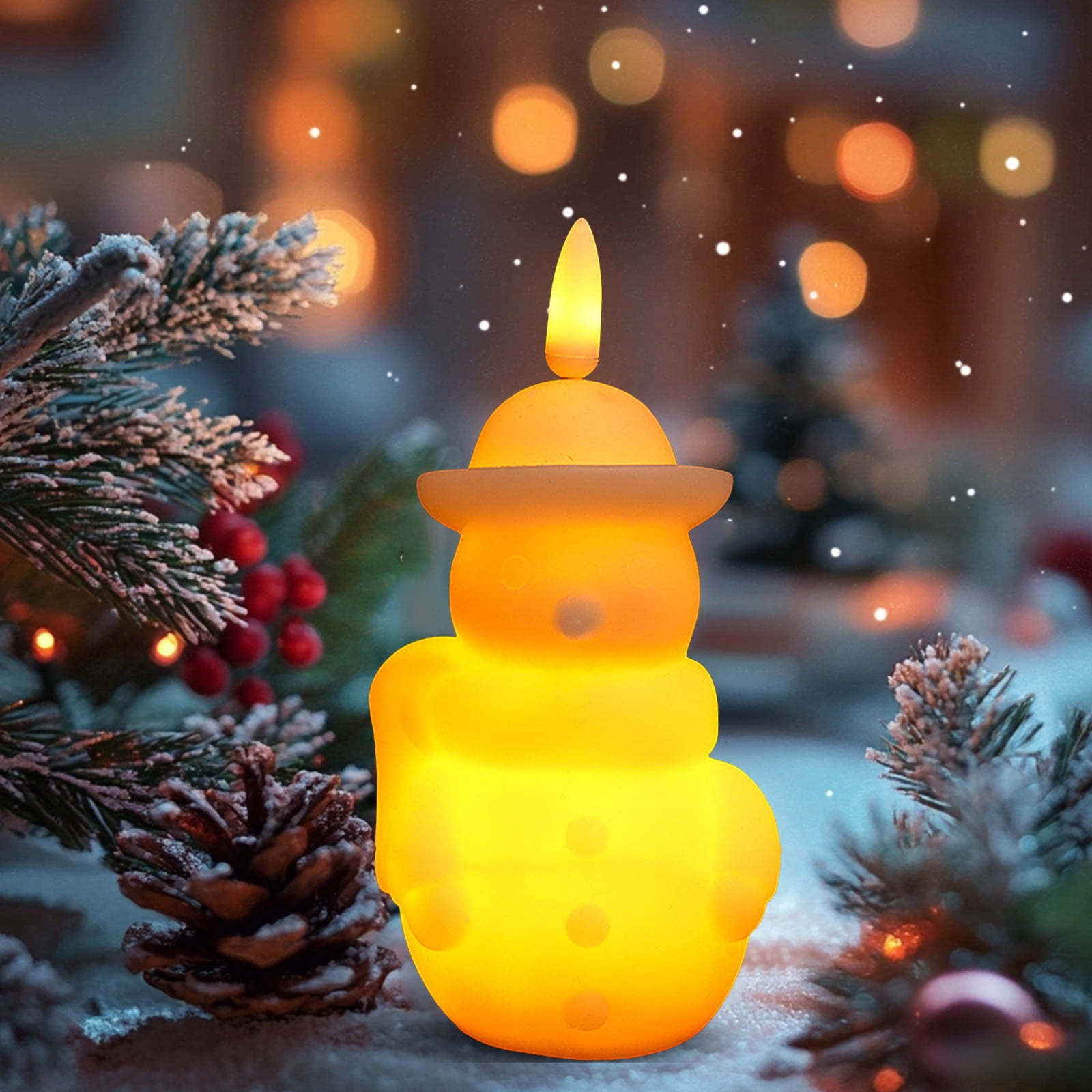LED Flameless Candle Light, Battery Operated Christmas Decor for ...