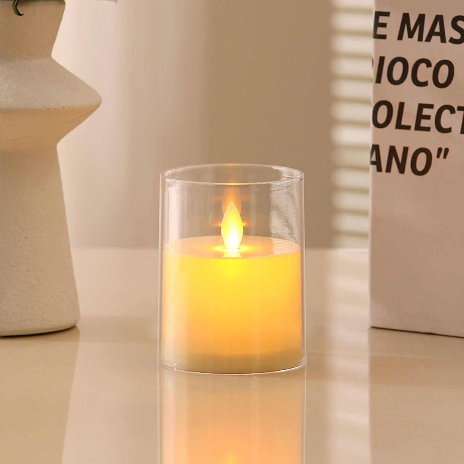 LED Flameless Electronic Candle – Battery Operated Flickering Light for ...