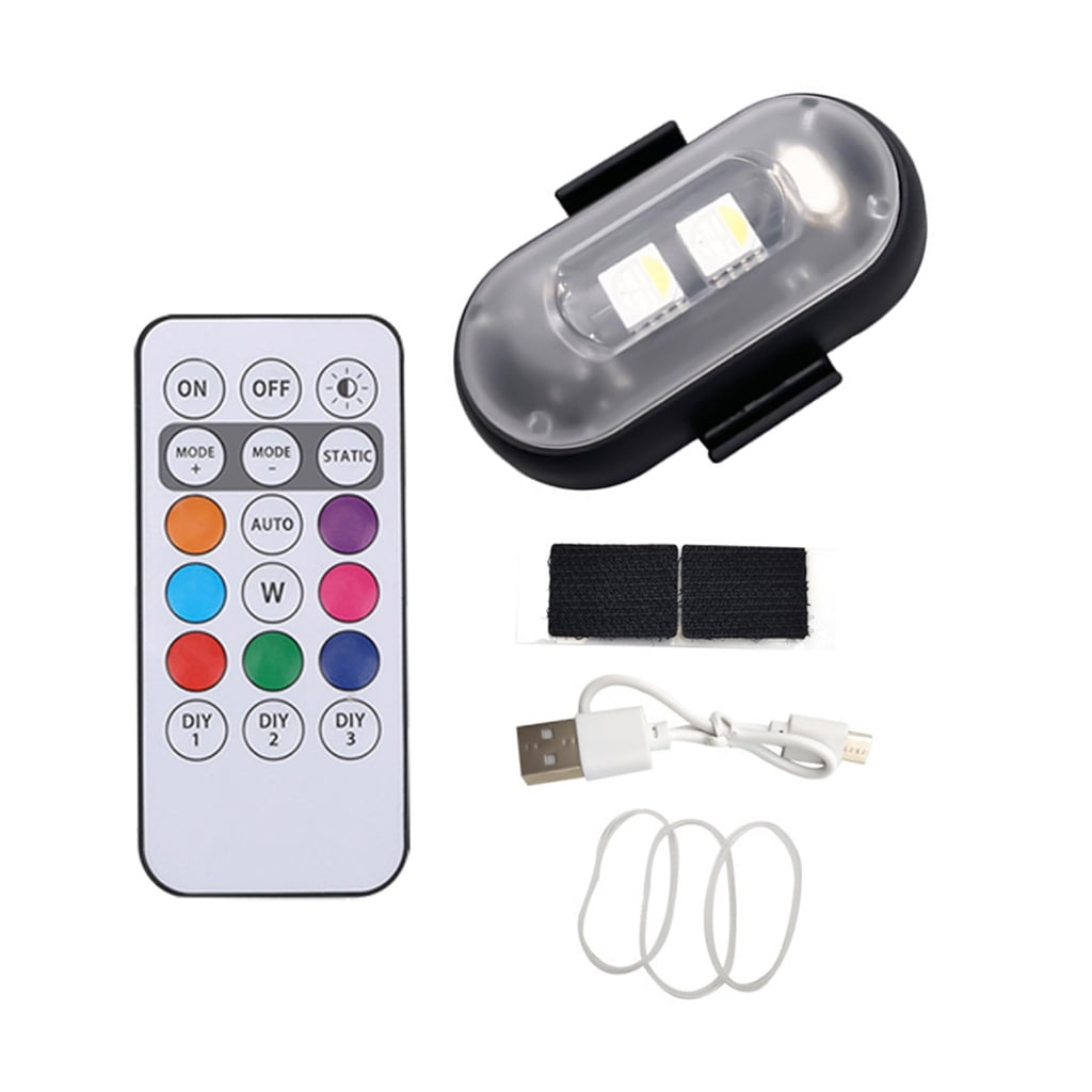 LED Flashing Lights with Remote, 7 Color AntiCollision Lights ...
