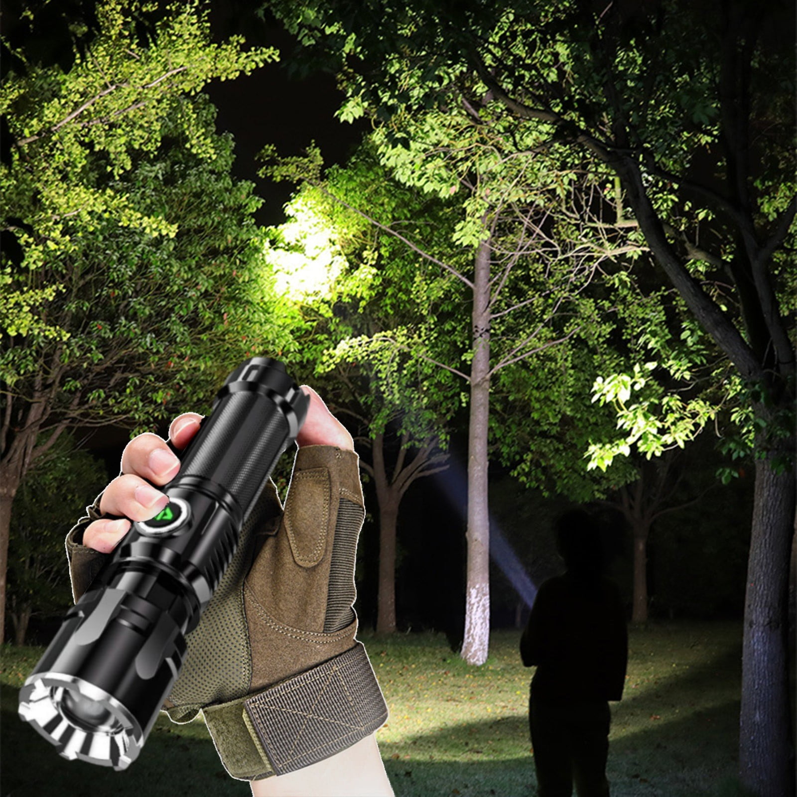 LED Flashlight 1000 Lumens Rechargeable | M77 LED Chip | 4 Light Modes ...