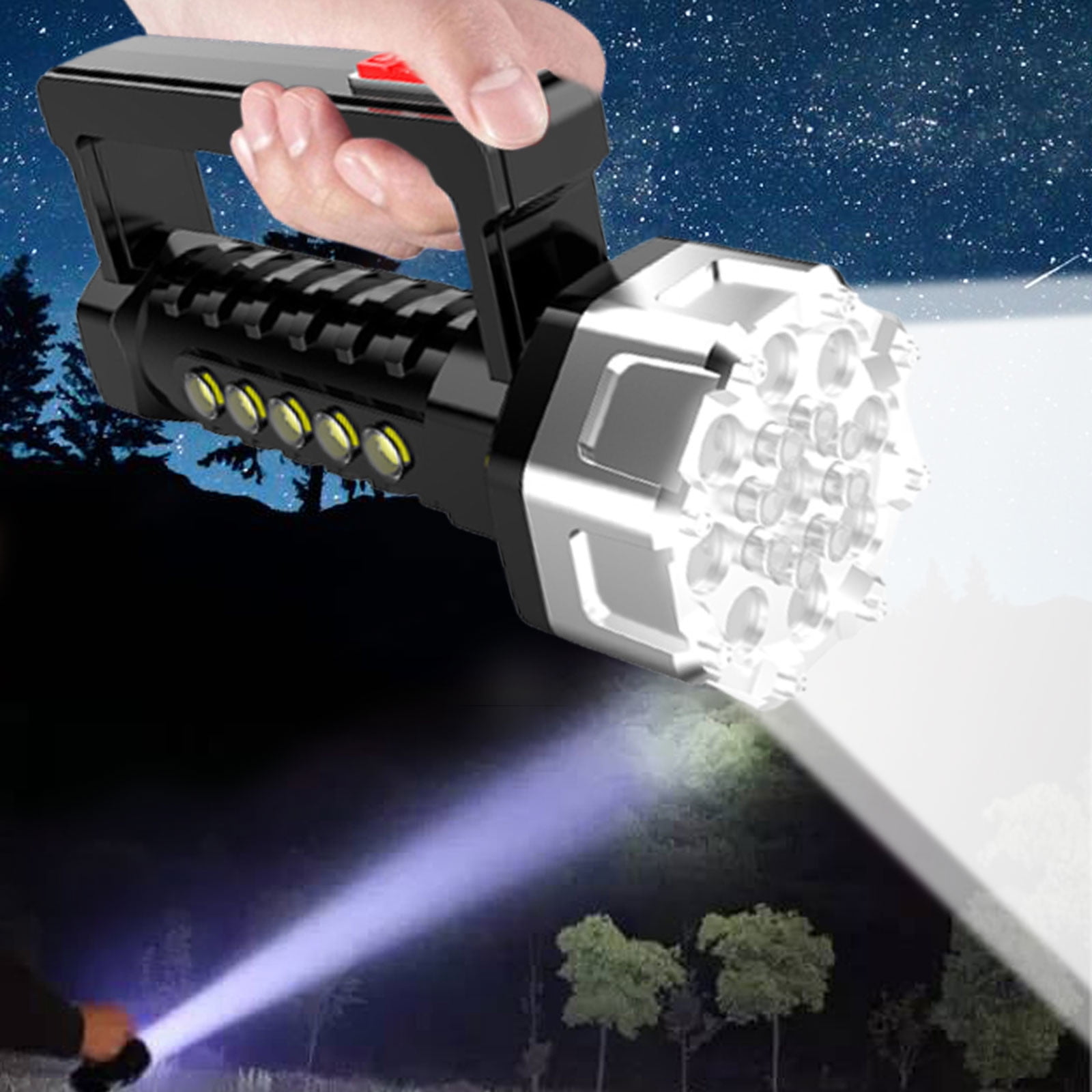 LED Flashlight 1000 Lumens Super Bright Flashlight Zoomable ...