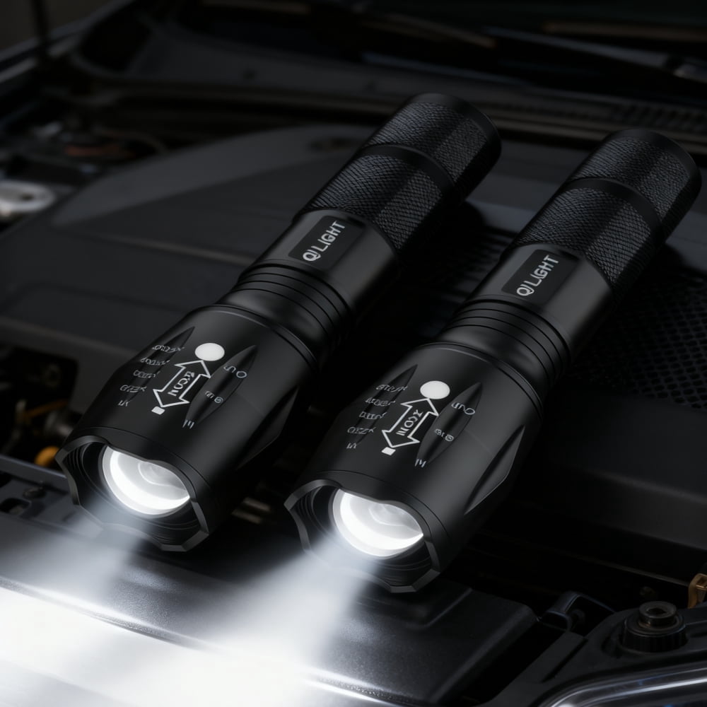 6 Pack LED Flashlight, Bright 2000 Lumens Tactical Flashlights High ...
