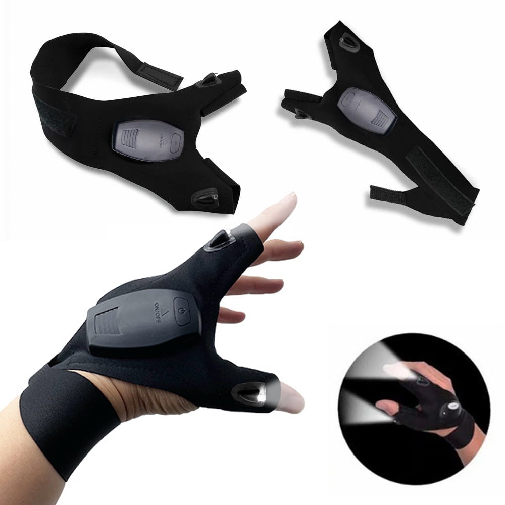 LED Flashlight Gloves, Fishing Gloves, Outdoor Led Gloves for Man ...