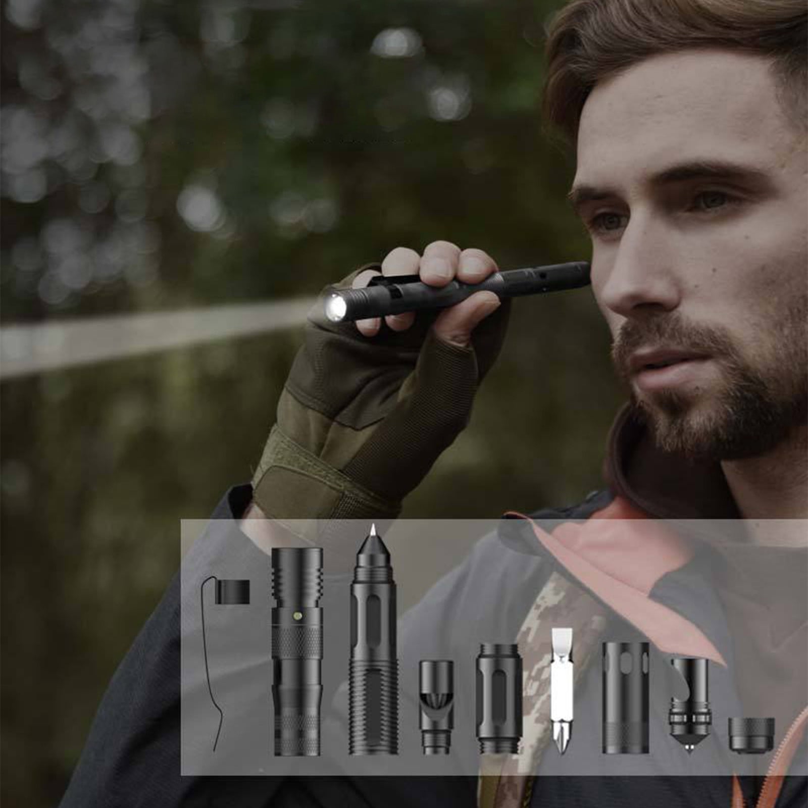 LED Flashlight, Multi Functional Flashlight Pen with Light Flashlight ...