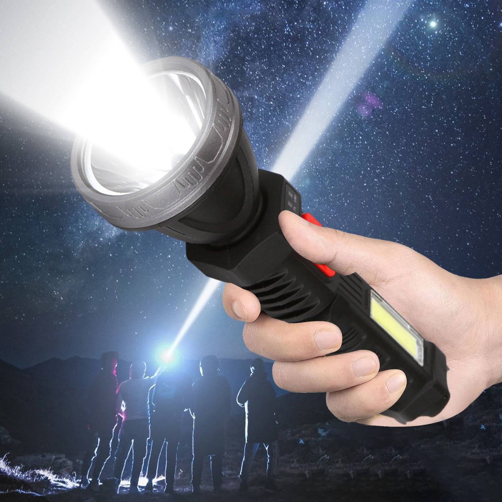 LED Flashlight Outdoor Long Shot Fast Charge Portable Flashlight With ...