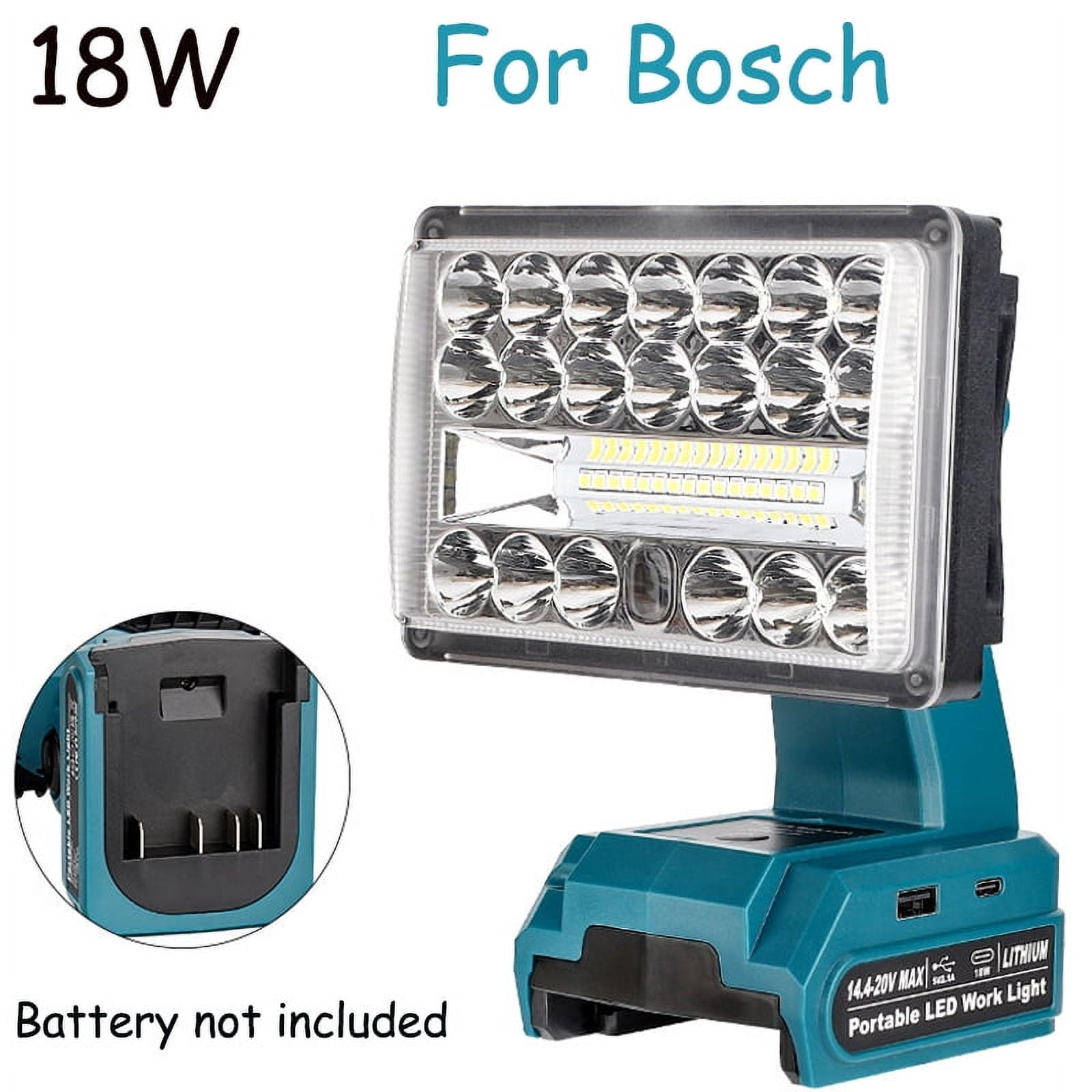 LED Flashlight Outdoors Flood Lamps For Makita/Dewalt/Milwaukee/Bosch ...