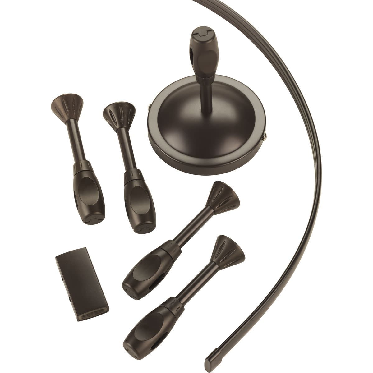 LED Flex Track 10' Flex Track Kit, 5 Stems, Canopy Power - Walmart.com