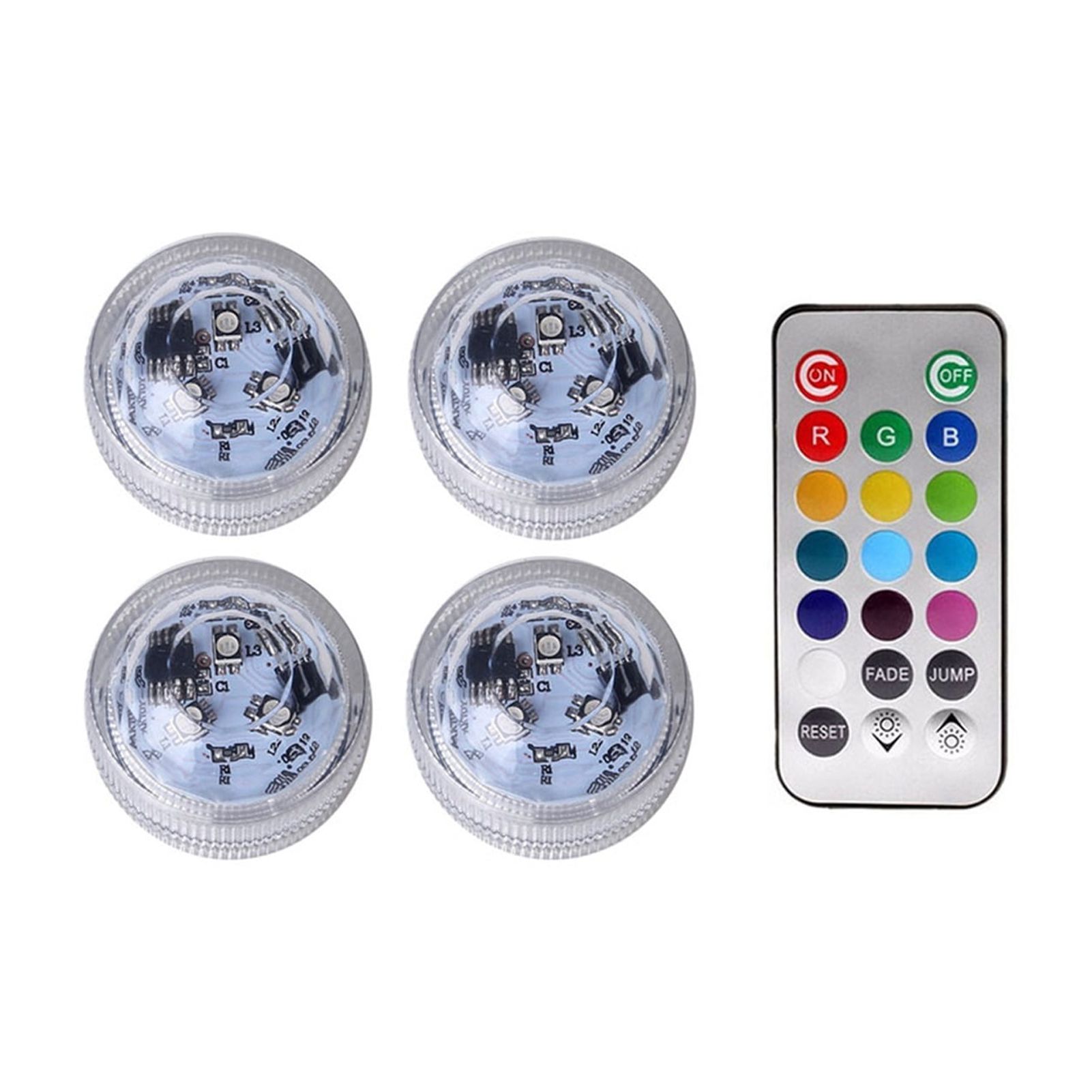 LED Floating Pool Lights, RGB Submersible Light, IP68 Waterproof Remote Controlled Underwater ...