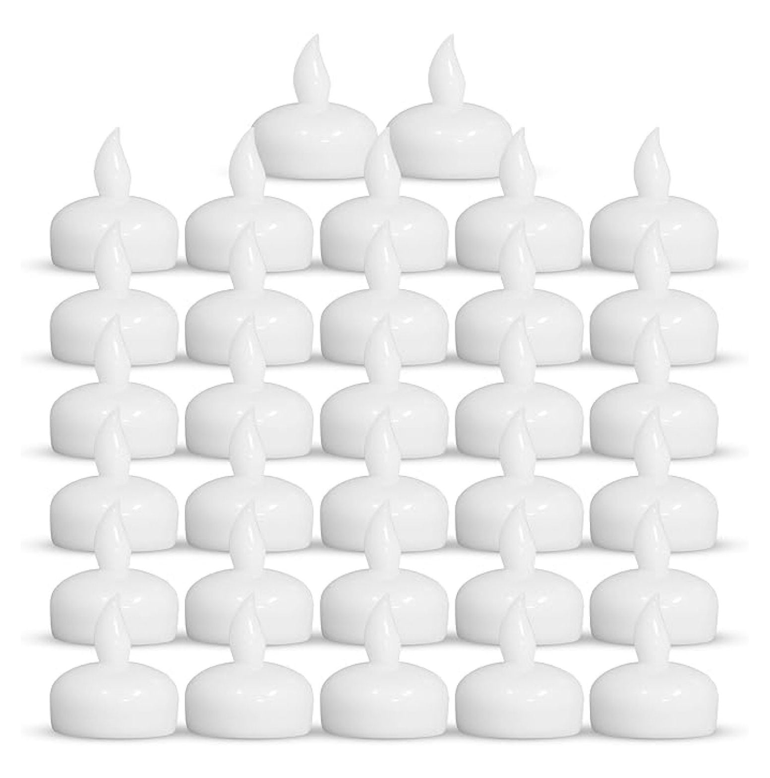 LED Floating Tealight Candles Flameless Battery Operated Flickering ...