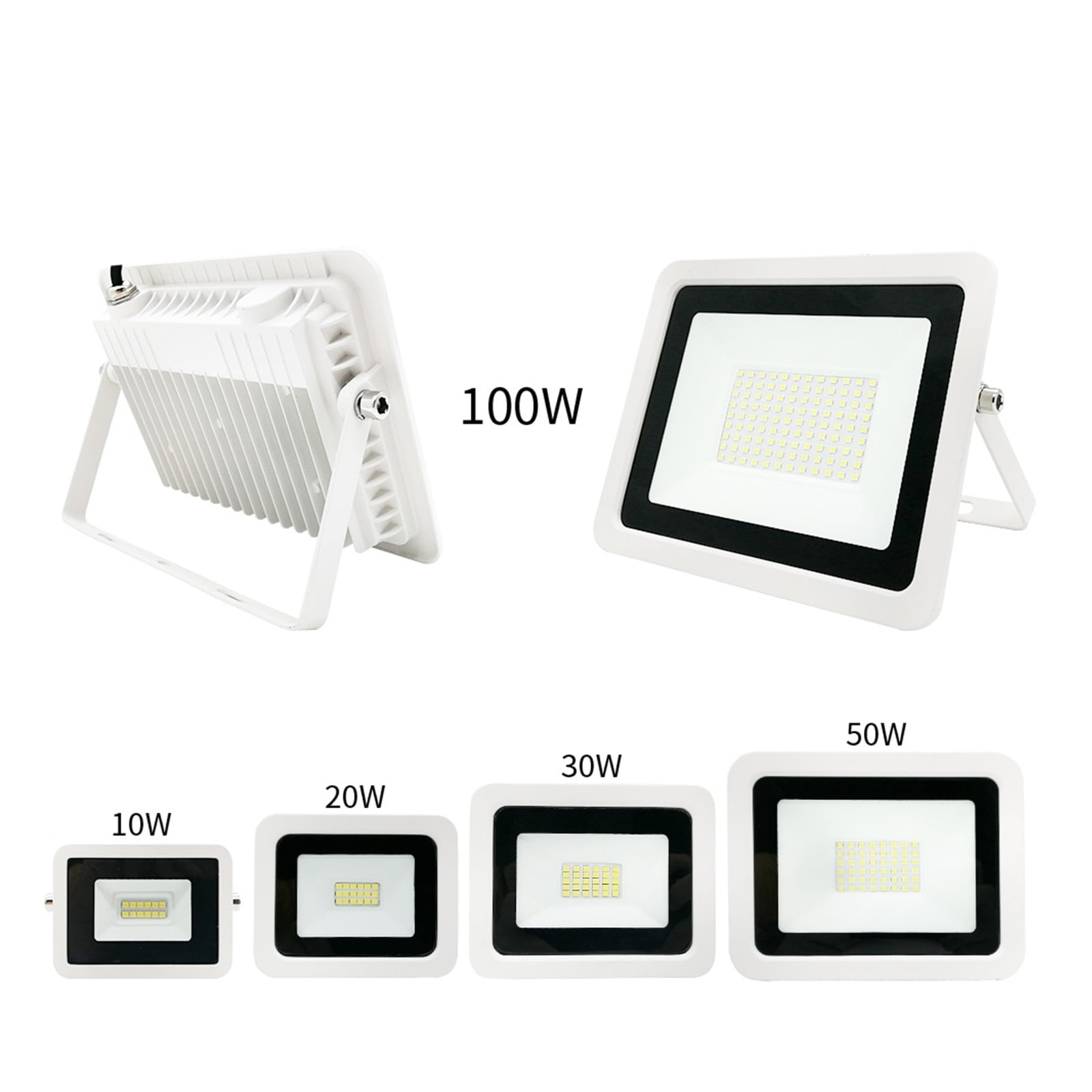 LED Flood Light 10W 20W 30W 50W 100W Floodlight Outdoor Lighting Reflector Spotlight IP68 ...