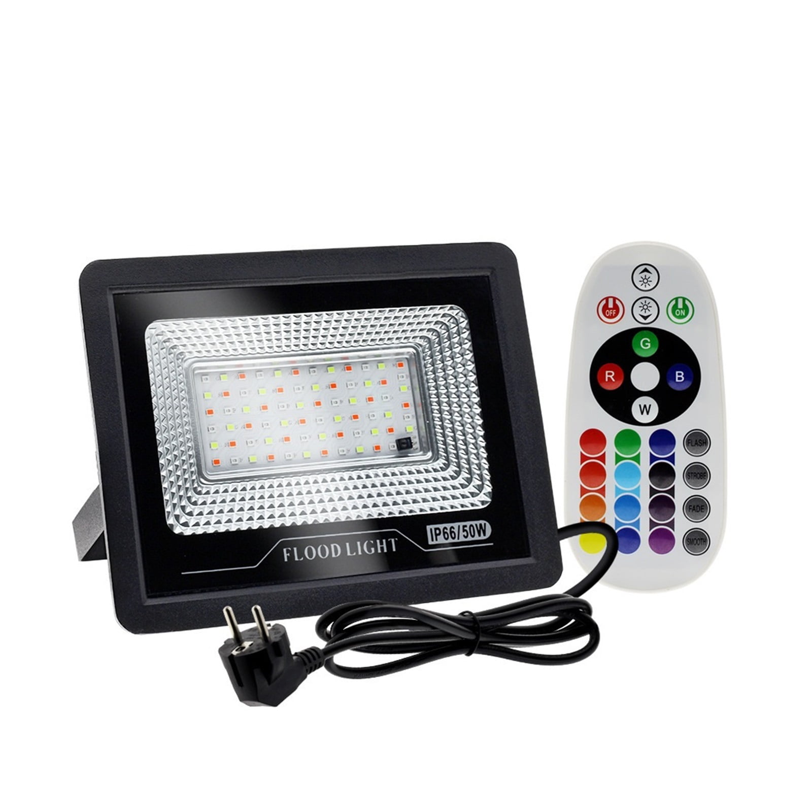 LED Flood Light 50W 100W IP66 Waterproof RGB Spotlight Outdoor Color ...