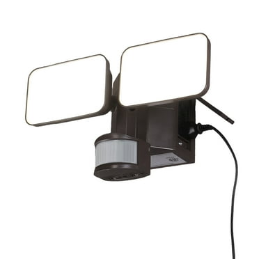 Bronze Motion Sensor Dusk to Dawn Outdoor Security Flood Light - 180 ...