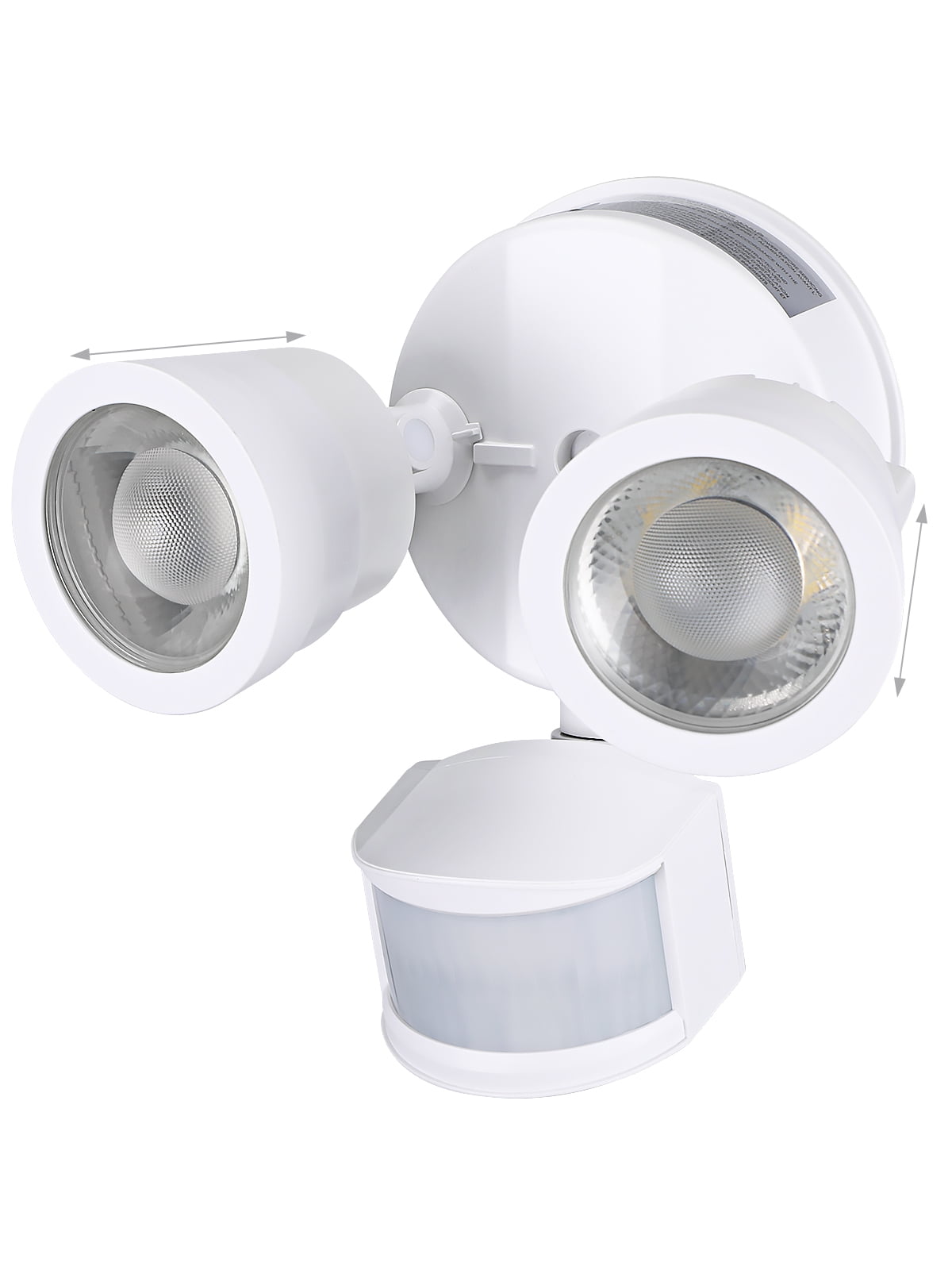 25W LED Flood Security Light with Motion Sensor, Dusk to Dawn, Beam ...