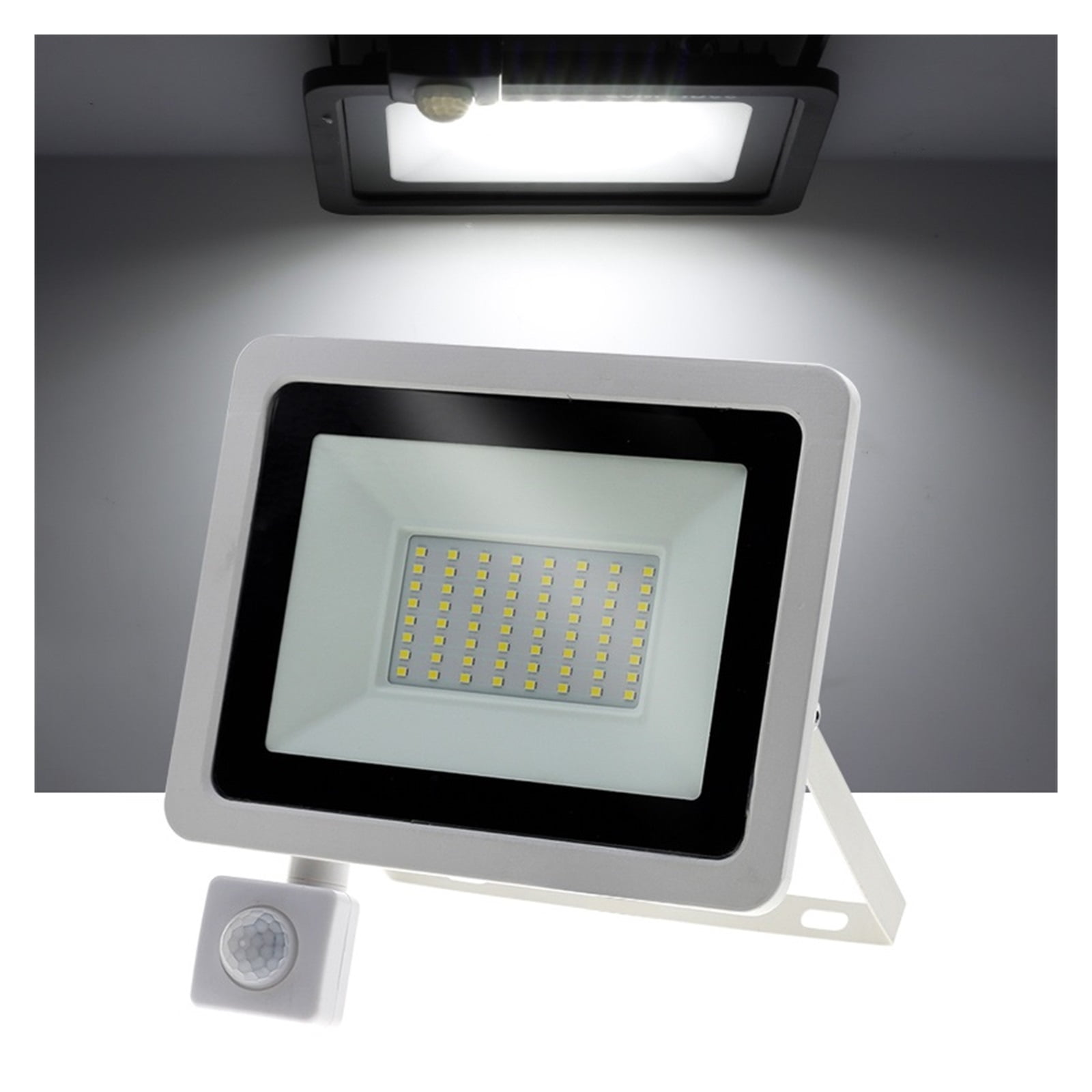 LED Floodlight PIR Motion Sensor White/Warm White IP66 Exterior ...