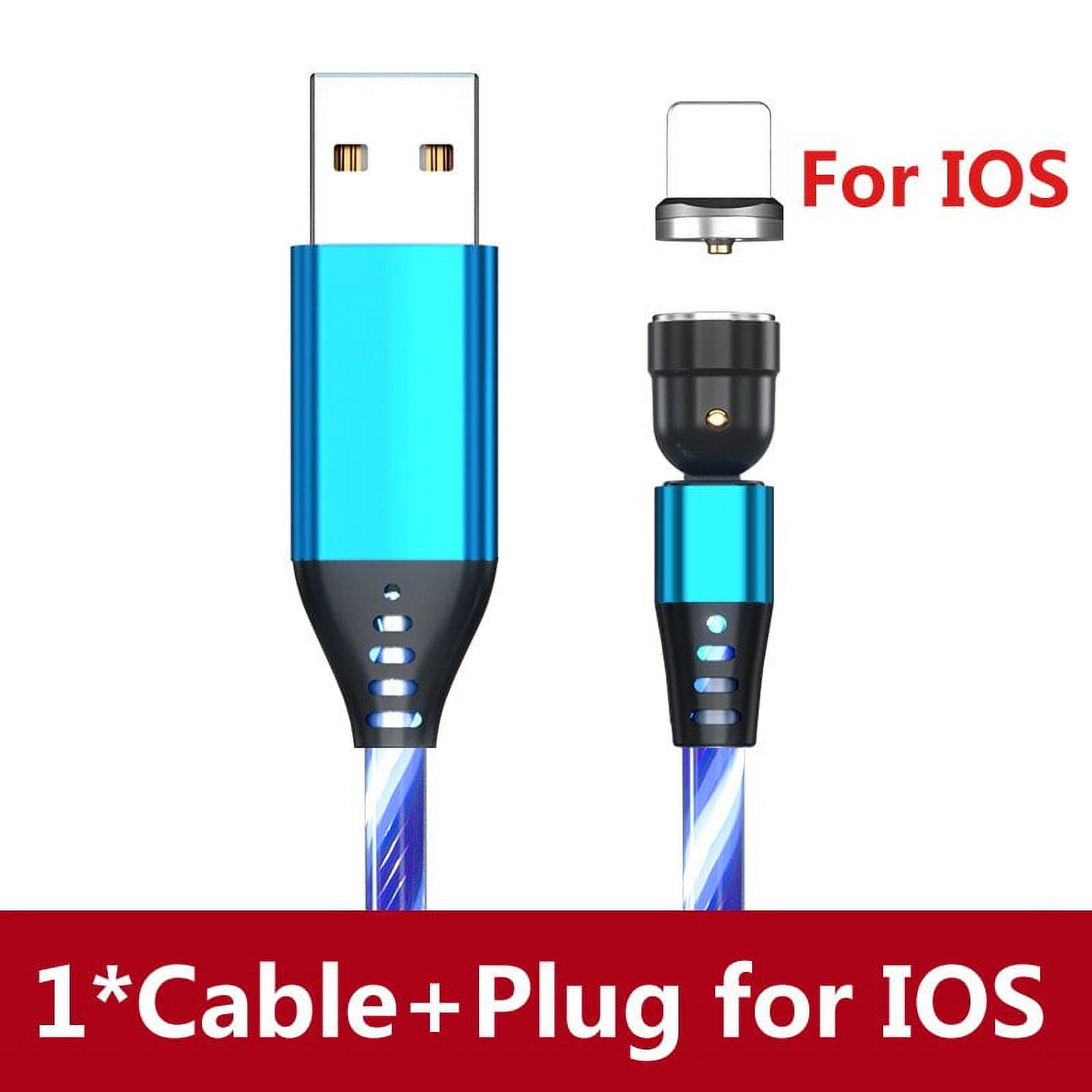 LED Flowing Light Charging Magnetic USB Cord Glow Type C Cable Magnetic ...